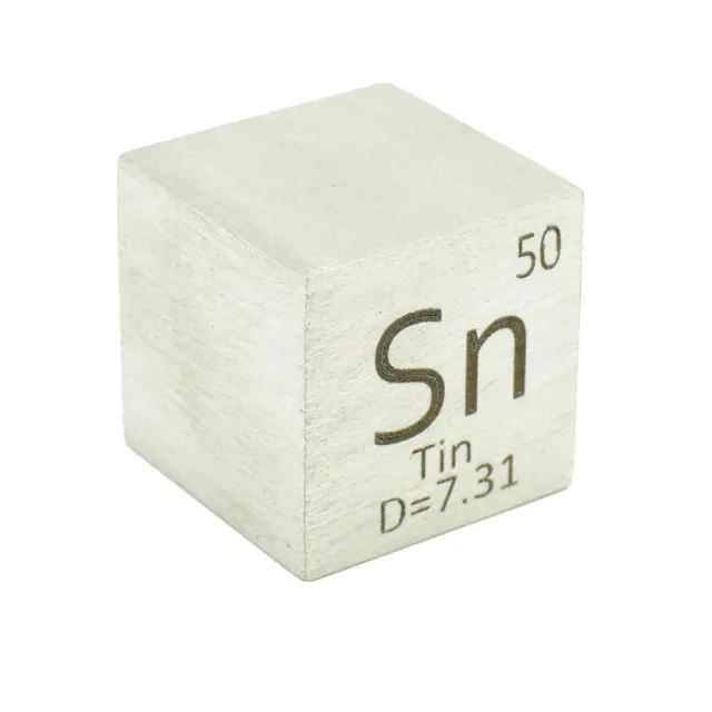 1 Inch Element Cube Wolframe Metal Density Cubes for Periodic Table Collection Copper Bi Tin Al ...