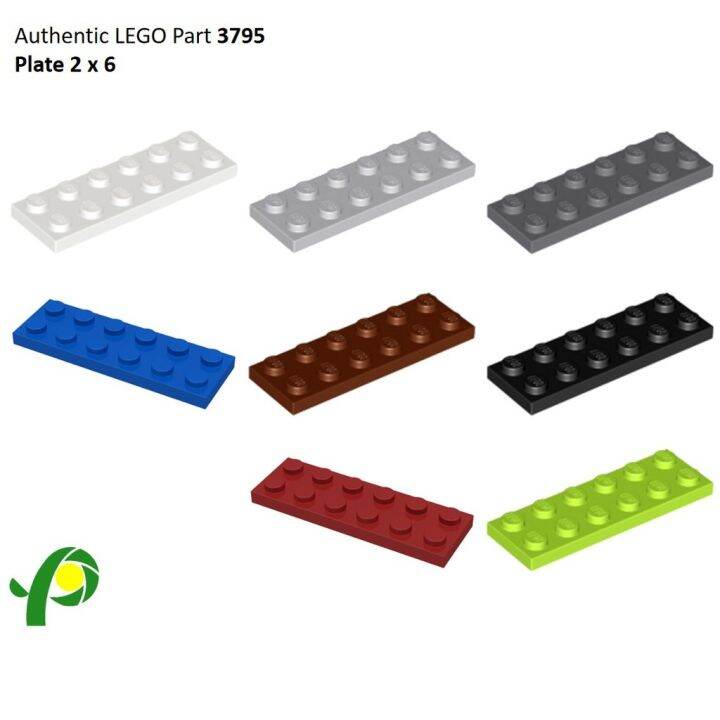 LEGO Parts 3795 Plate 2x6 Sold per piece Authentic | Lazada PH