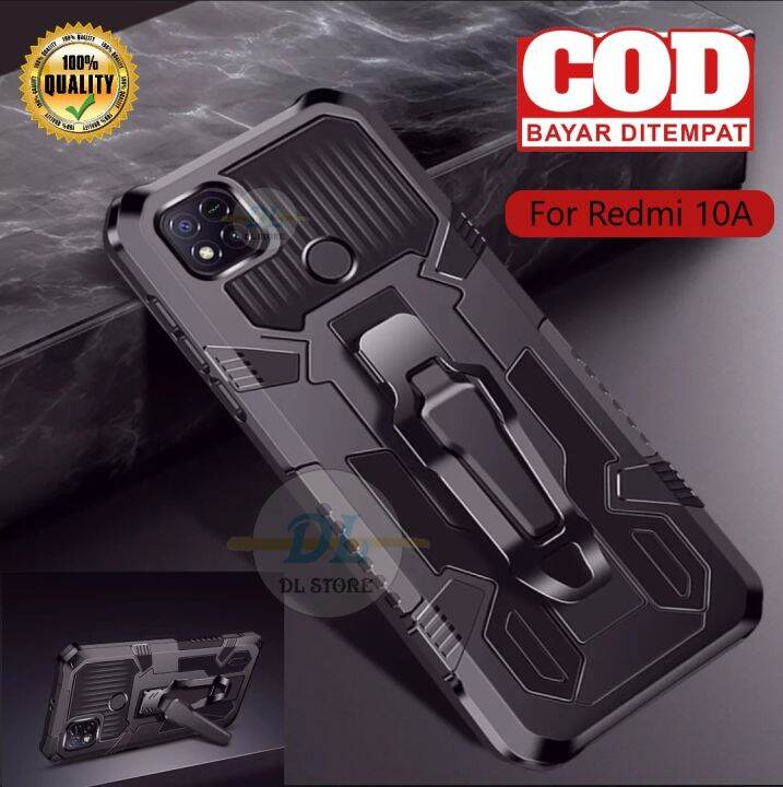CASING UNTUK XIAOMI REDMI 10A CASING STANDING BACK KLIP HARD CASE ROBOT ...