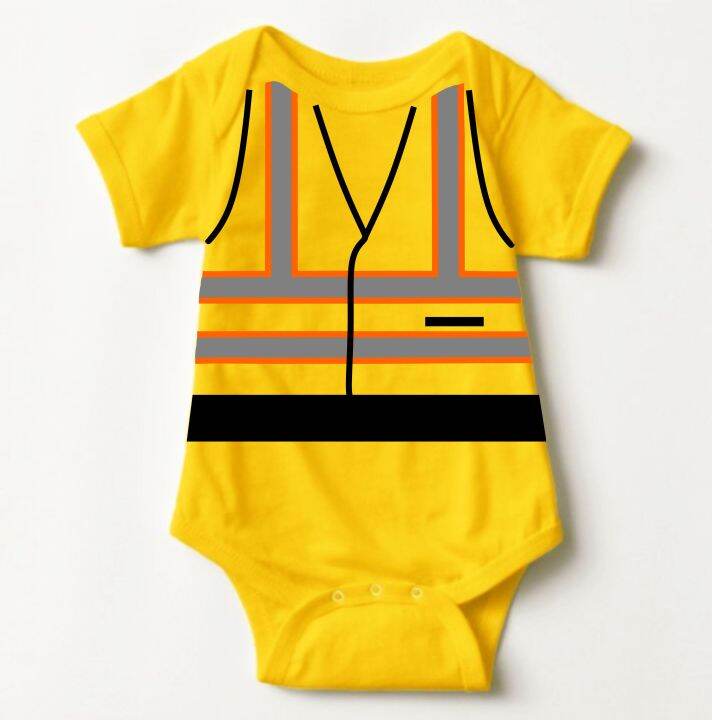 Baby Career Onesies - Engineer Safety Vest Yellow | Lazada PH