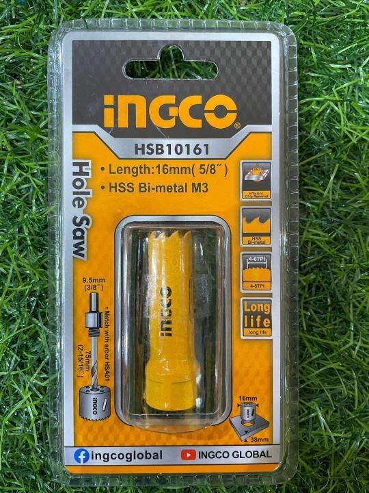 Ingco 16mm (5/8") Hole Saw with HSS M3 Bi-Metal Material HSB10161 | Lazada PH