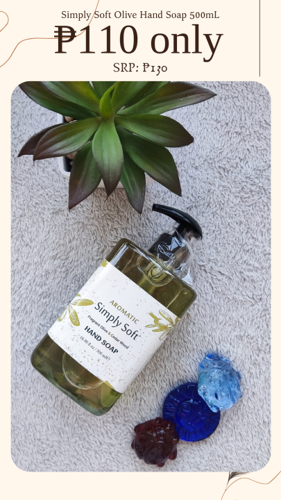 Simply Soft Olive Hand Soap 500mL | Lazada PH