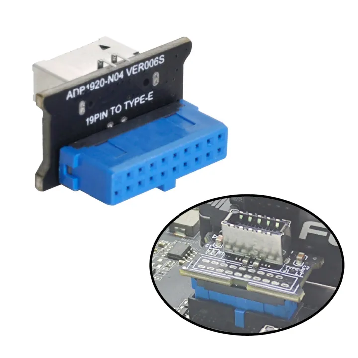CY Vertical USB 3.1 Front Panel Socket Key-A Type-E to USB 3.0 20Pin ...