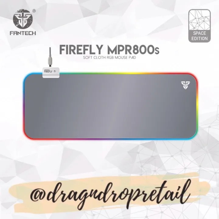 FANTECH MPR800S FIREFLY Soft Cloth RGB Gaming Mouse Pad -Black, Pink ...