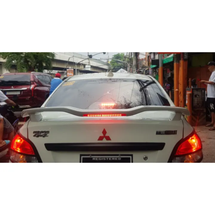 Rear Spoiler With Brakelight For Mitsubishi Mirage G4 | Lazada PH