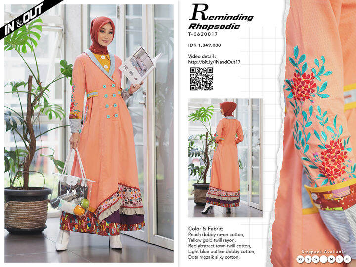 Klamby Tuneeca t-0620 017 in&out gamis | Lazada Indonesia