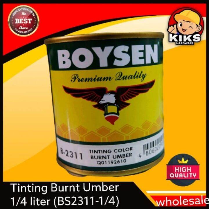[New!] Boysen Tinting Color Burnt Umber 1/4 Liter [Wholesale] | Lazada PH