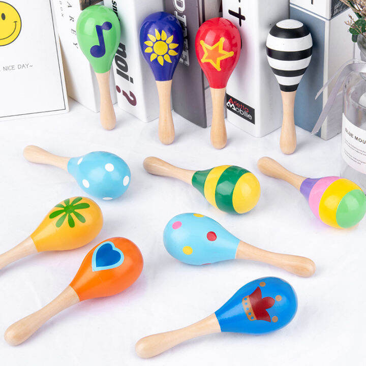 Unfinished Maracas 36 Pack 36Pcs DIY Mini Wooden Maracas - With Paint ...