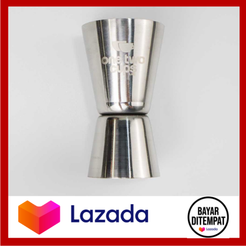 Gelas Ukur Jigger Bartender Double Shot 15 30ml LE2 One Two Cups / Gelas Bartender / Gelas Untuk ...