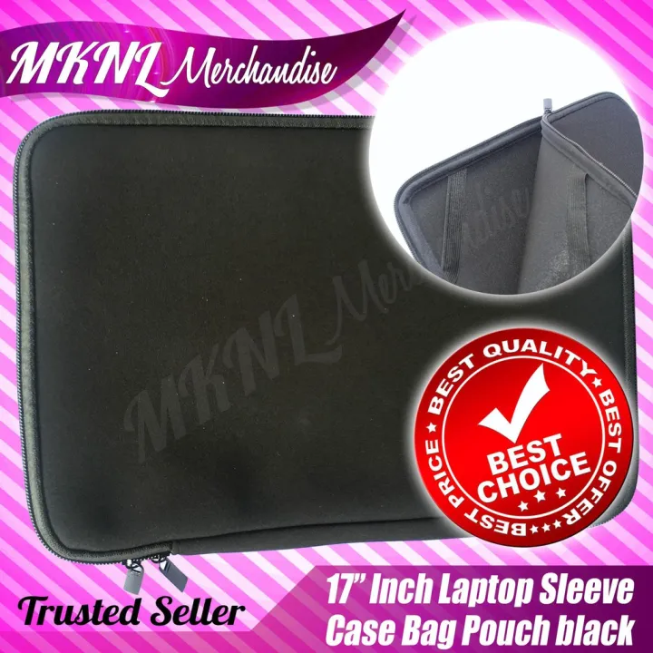 MKNL- 17 Inch Laptop Sleeve Case Bag Pouch Black | Lazada PH