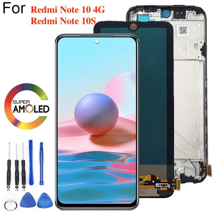 kd Original For Xiaomi Redmi Note 10 4G Note 10S M2101K7AG LCD Display ...