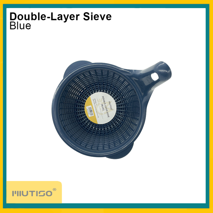 Miutiso Double Layer Wash Basket Draining Basket Fruit and Vegetables ...