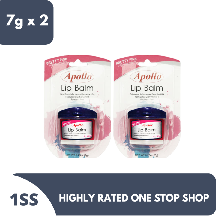 Apollo Lip Balm Pretty Pink 7g x 2 | Lazada PH