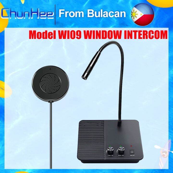 Chunhee Window Speaker System Intercom Shop Bank Office Station Anti
