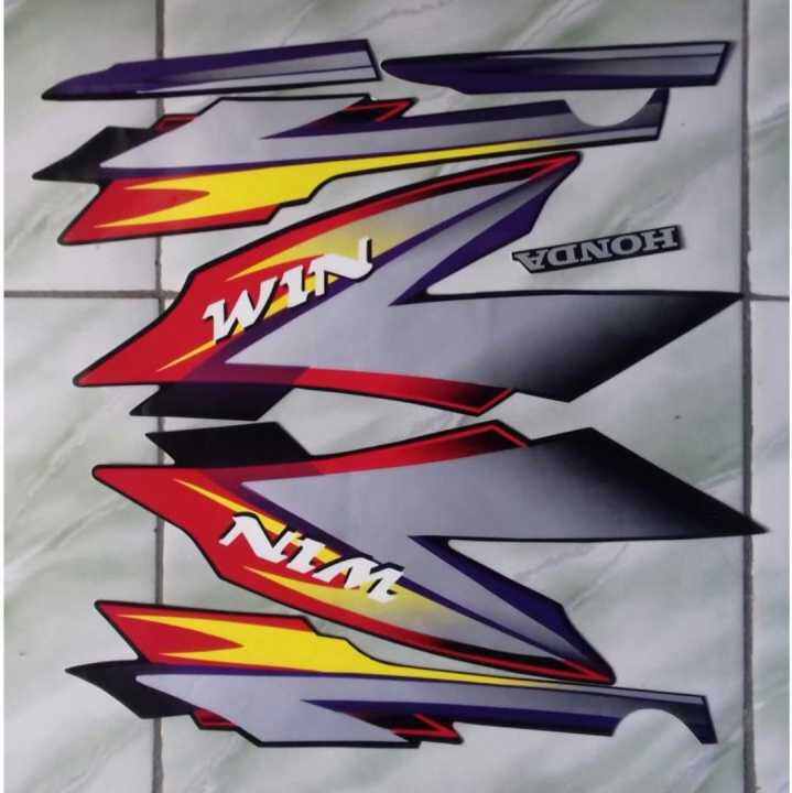 striping original Honda Win 100 2005 2006 decal Honda Win 100 2005 2006 ...