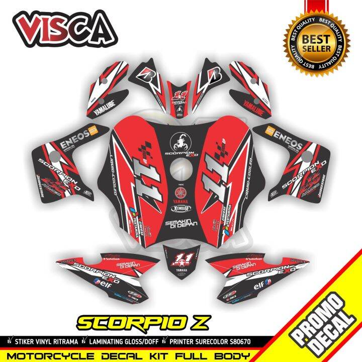 Decal Scorpio Z Full Body Stiker Scorpio Z Full Body Striping Scorpio Z ...