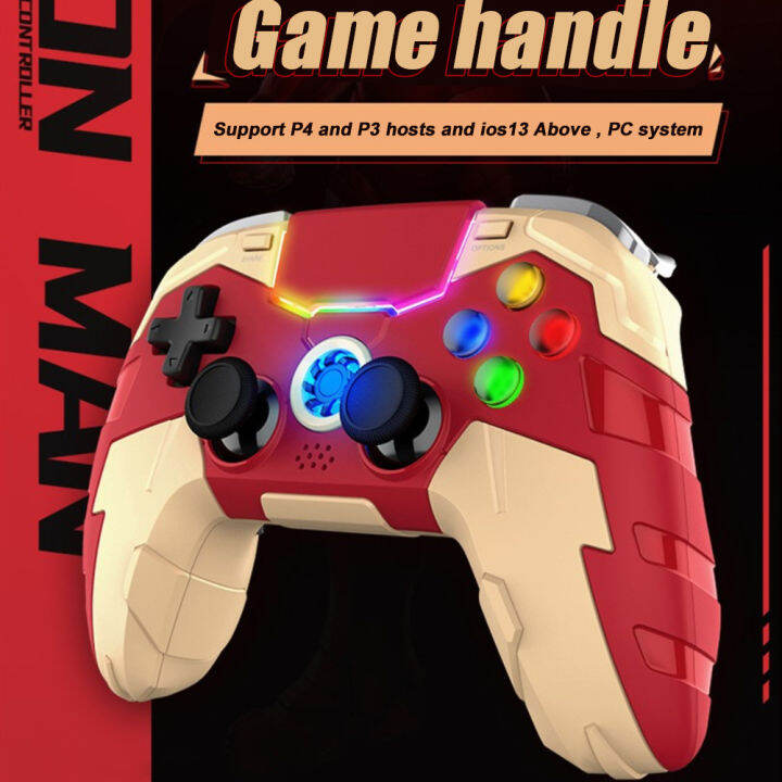 For PS4 Wireless Controller 6-Axis Double Vibration Programmable ...