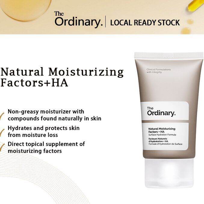 [AUTHENTIC] The Ordinary Natural Moisturizing Factors HA Moisturizer 30ml Facial moisturizer ...