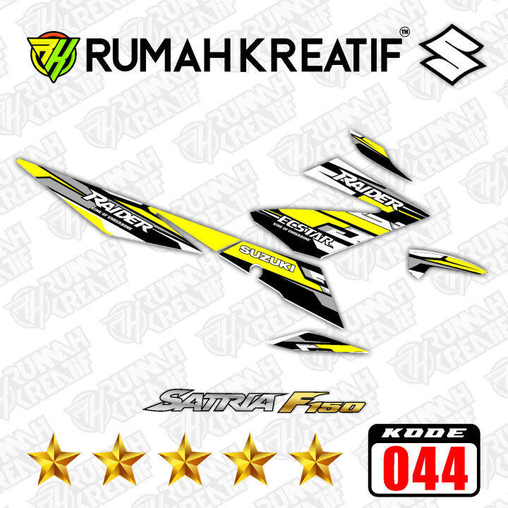 STIKER SATRIA FU 2016-2019 INJEKSI STICKER MOTOR STICKER VARIASI DECAL ...