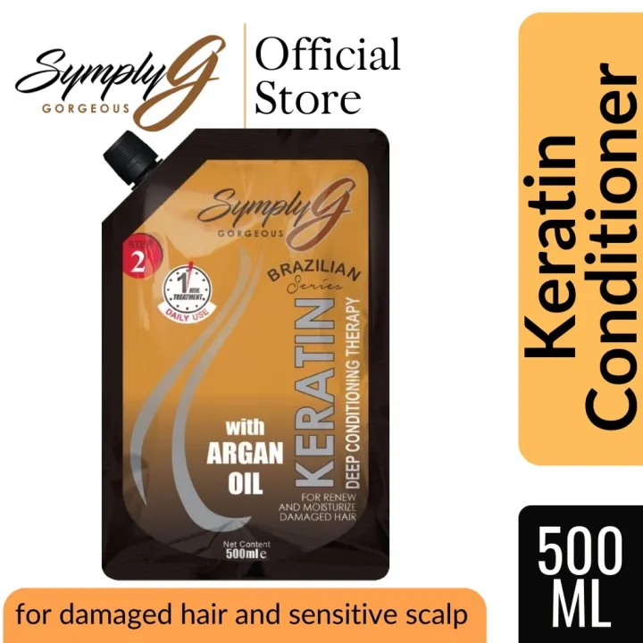 Symply G 500ML Keratin Conditioner With Argan Oil (Simply G) | Lazada PH