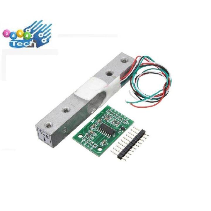 Paket Load Cell 5kg Sensor Berat dan Modul HX711 24bit ADC Board ...