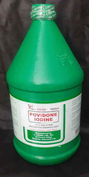 J.CHEMIE POVIDONE IODINE GALLON 10% SOLUTION ANTISEPTIC/DISINFECTANT ...
