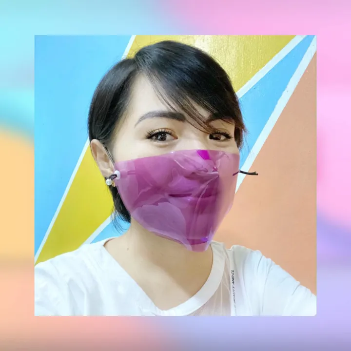 Washable Reusable Transparent Clear Face Mask - Purple | Lazada PH