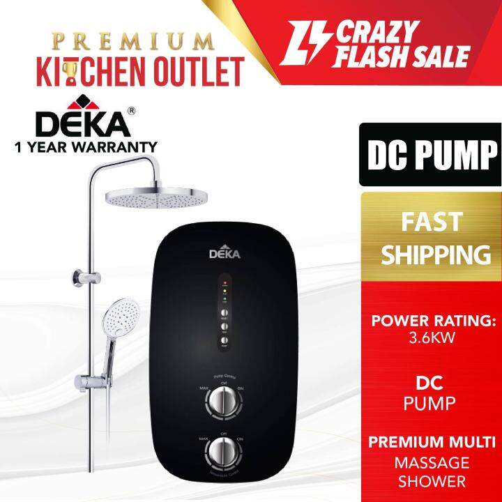 Deka Dc Pump Water Heater with Rain Shower PRO 80 | Lazada