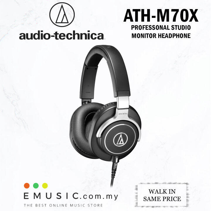 Audio Technica ATH-M70X Professional Studio Monitor Headphones (Audio ...