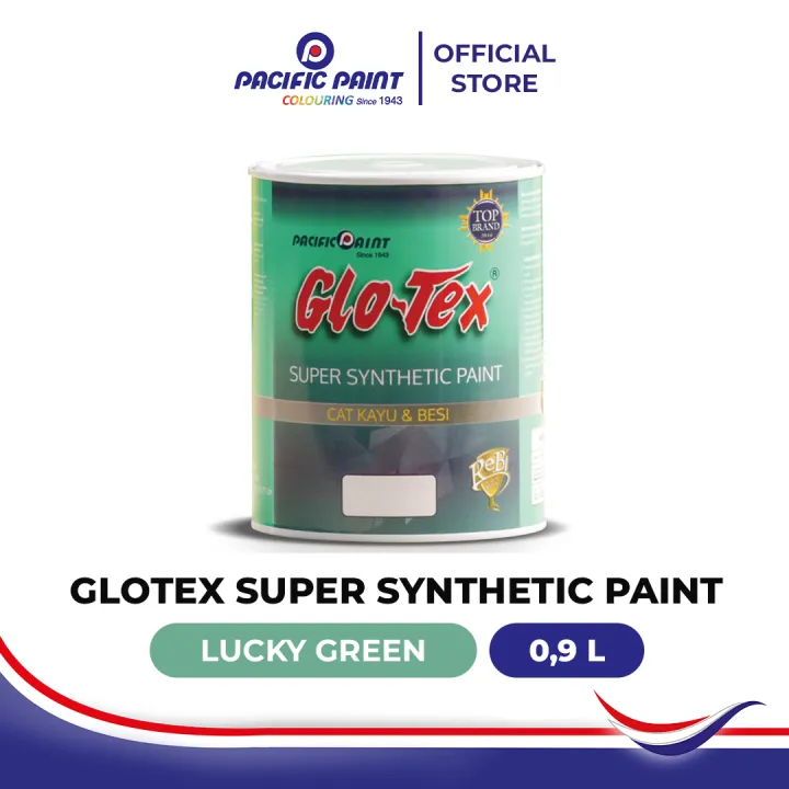 Glotex Super Synthetic Paint-Cat (Kayu & Besi)- LUCKY GREEN-0.9liter | Lazada Indonesia