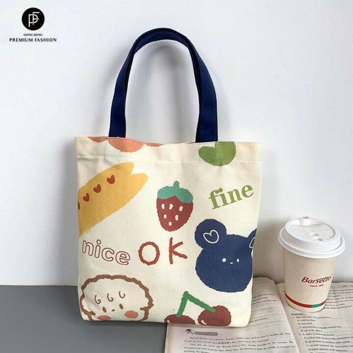 PLOVER⚡จัดส่งฟรี สินค้าพร้อมส่ง⚡ ️กระเป๋า Tote Bag กระเป๋าผ้ามินิมอล 9 ...