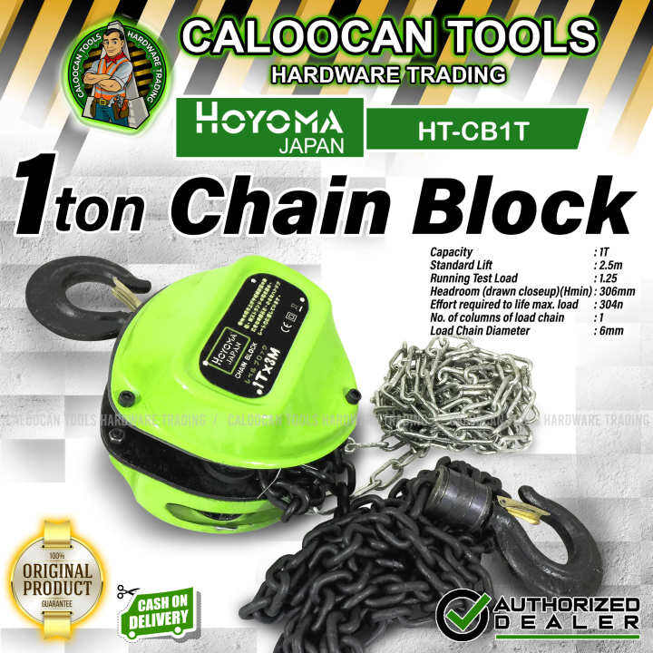 HOYOMA Japan HT-CB1T 1 Ton Chain Block CALOOCAN TOOLS | Lazada PH