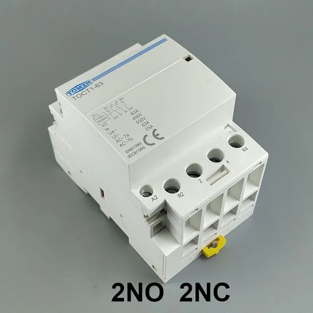 TOCT1 4P 63A 110V COIL 400V~ 50/60HZ Din rail Household ac Modular ...