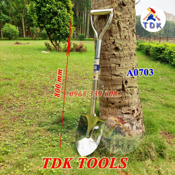 Xẻng làm vườn Inox A0703 dài 800mm chính hãng CMART | Lazada.vn