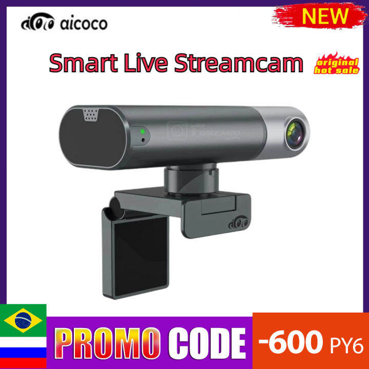 Aicoco Smart Live Streamcam Gesture Control Built-in Microphone Web ...