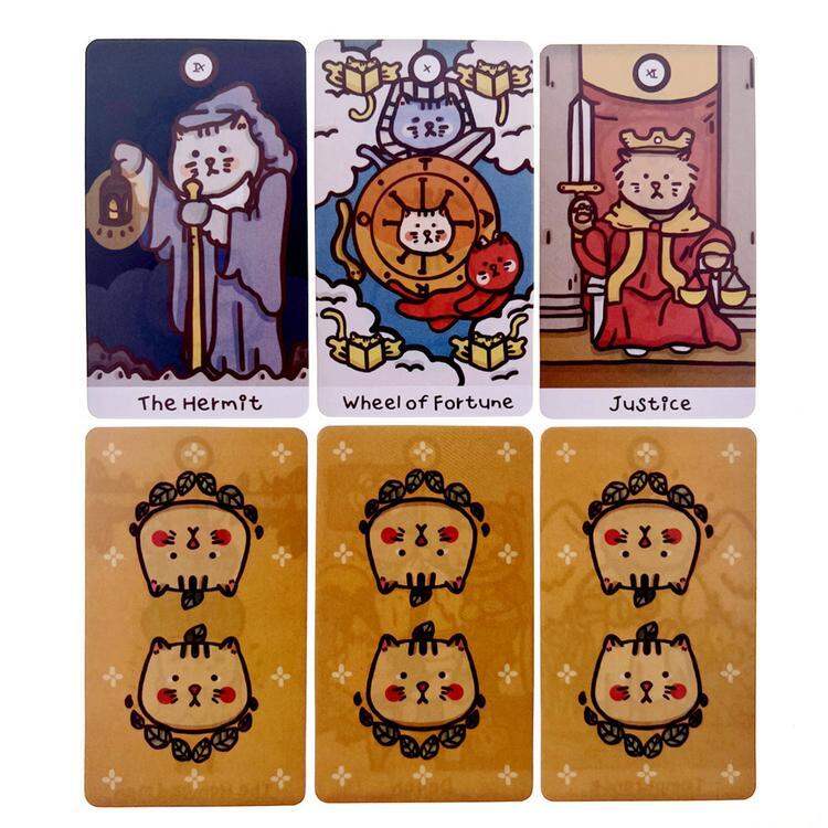 Cattitude Tarot Decks English Version Tarot Cards for Beginners ...