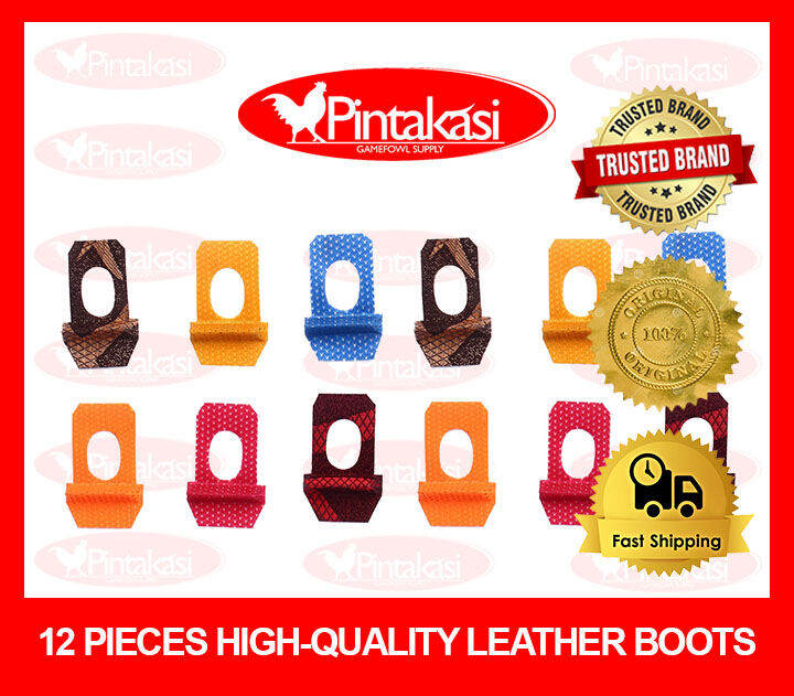 PINTAKASI BRAND 12 pieces Special Cut Tari Leather Boots with Adhesive ...