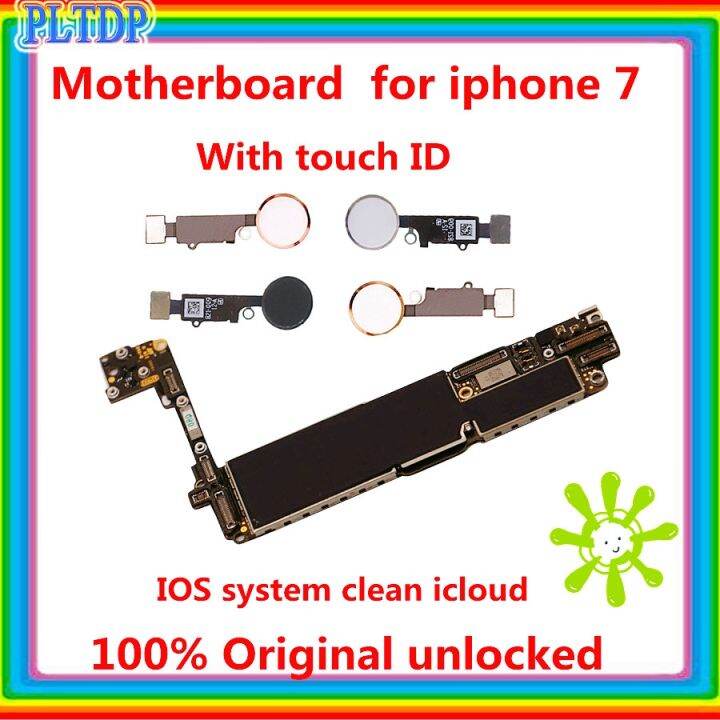 Free Ciloud Full Chips 100 Tested For iphone 7 4.7inch Motherboard 32GB ...