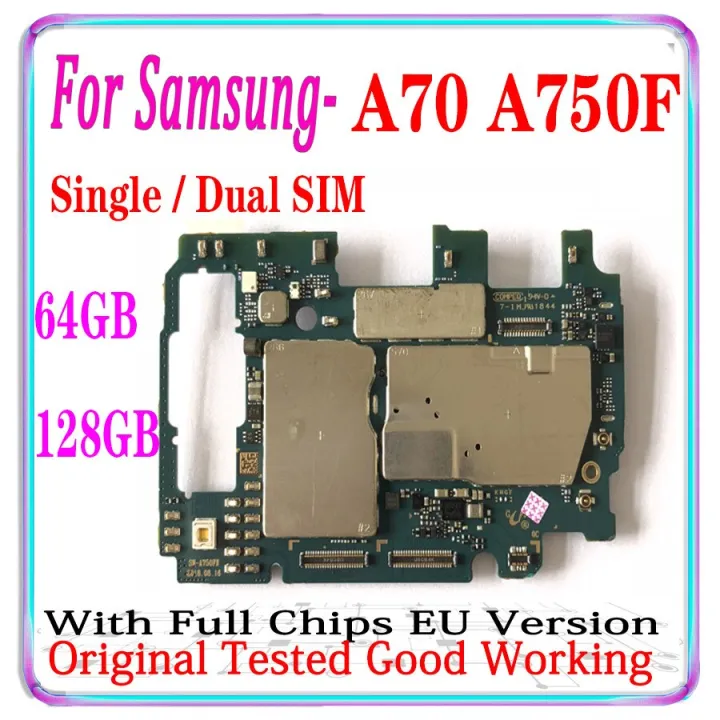 128GB ต้นฉบับสำหรับ Samsung Galaxy A70 A750F A750DS/GM ปลดล็อกเมนบอร์ด ...