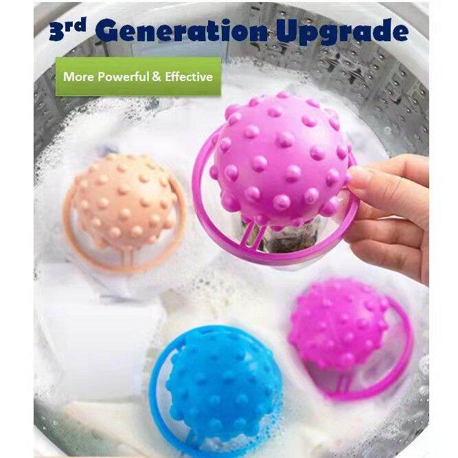 【New upgrade】Spiny ball Shape Washing Machine Hair Removal Laundry Ball ...