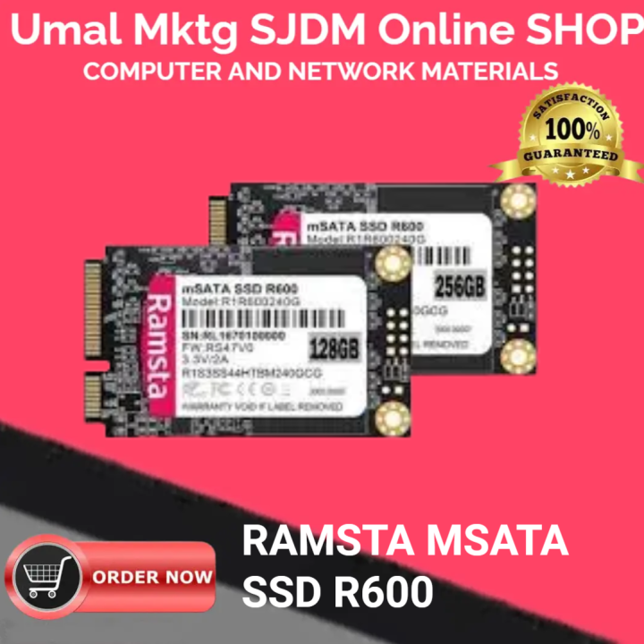 RAMSTA R600 MSATA HD Hard Disk 2242 128GB/256GB SSD Solid State Drive ...