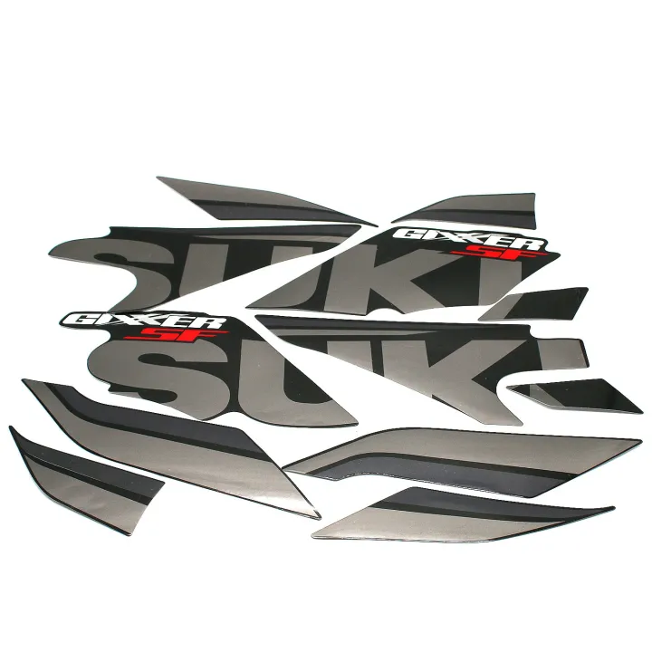 Blue Red Black Motorcycle GIXXER150 GIXXER155 Vinyl Decals Fairing Kit ...