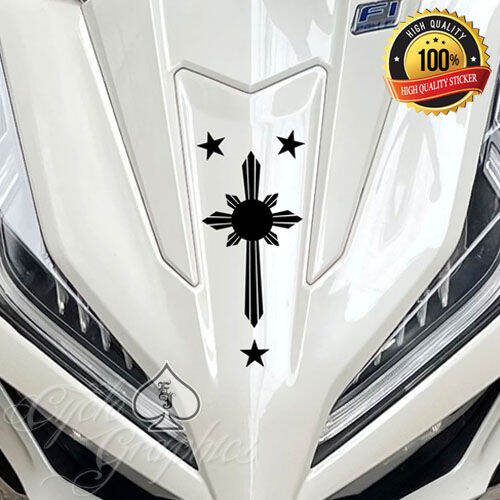 HONDA CLICK V3 125 3 STARS AND A SUN STICKER ejcycle | Lazada PH