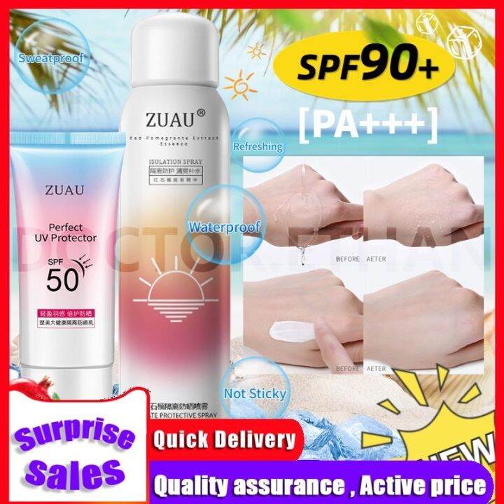 ZUAU Sunscreen SPF 50 Whitenting Sun Cream for Face and Body | Lazada PH