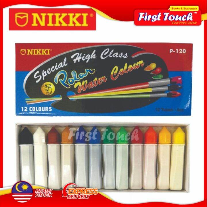 NIKKI Water Colour P120 Warna Air Lukisan (12 Colour / 5cc) | Lazada