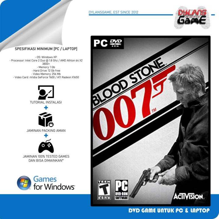 James Bond 007 Blood Stone - Kaset Game PC - Game Laptop | Lazada Indonesia