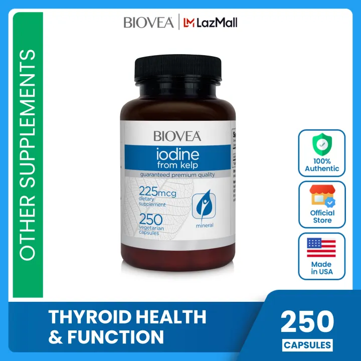 Biovea Iodine From Kelp (225mcg) - 250 Capsules | Lazada PH