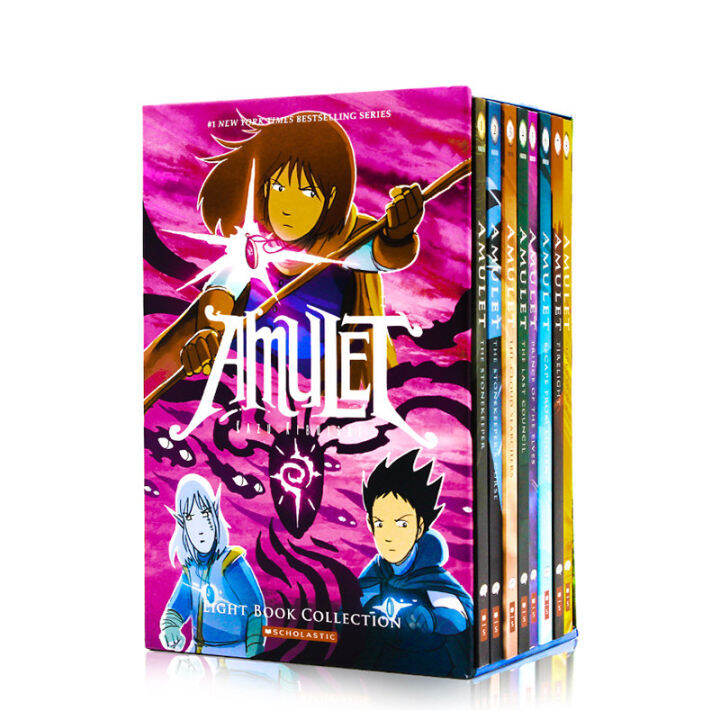 English original amulet 1-8 set amulet 1-8 box set children's comic ...