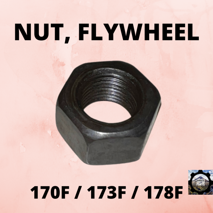 Nut, Flywheel 170F / 173F / 178F for Single Piston Air-cooled Diesel ...
