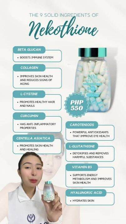 NEKOTHIONE 60CAPSULE BEAUTY FOOD SUPPLEMENT | Lazada PH